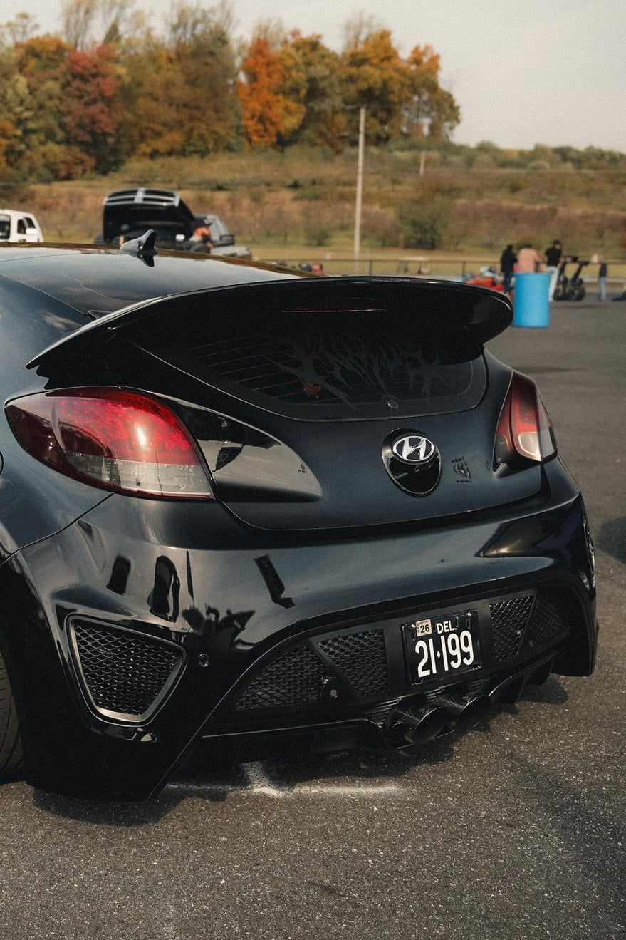2013-2017 Veloster turbo rear lower bumper cover – 12 Gauge Garage