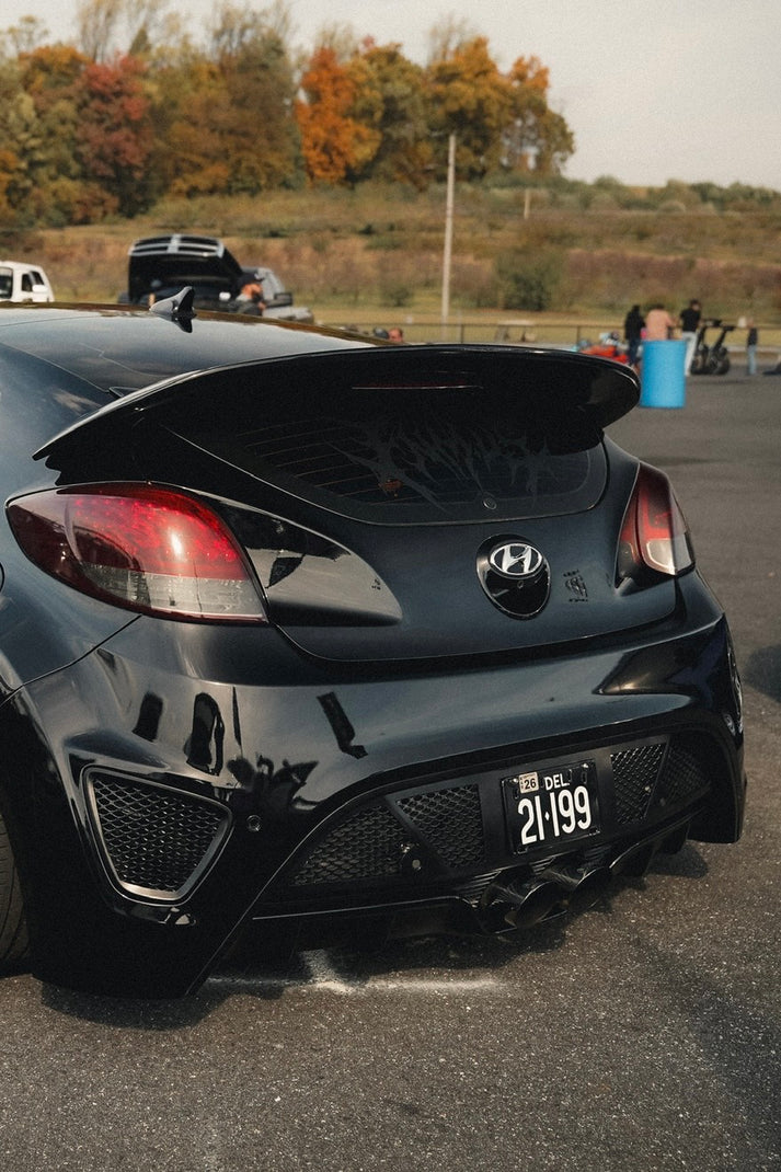 2013-2017 Veloster turbo rear lower bumper cover – 12 Gauge Garage